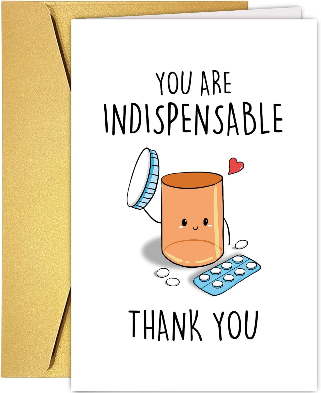 Amazon.com : EruditeGifts Thank You Card For Healthcare - Nurse Card ...