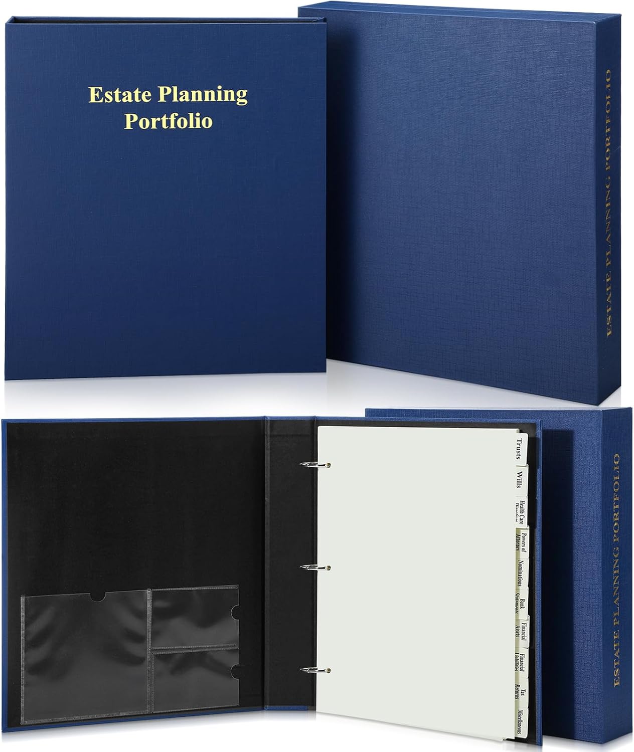 Amazon.com : ReliThick Estate Planning Portfolio 3 Ring Binders with ...