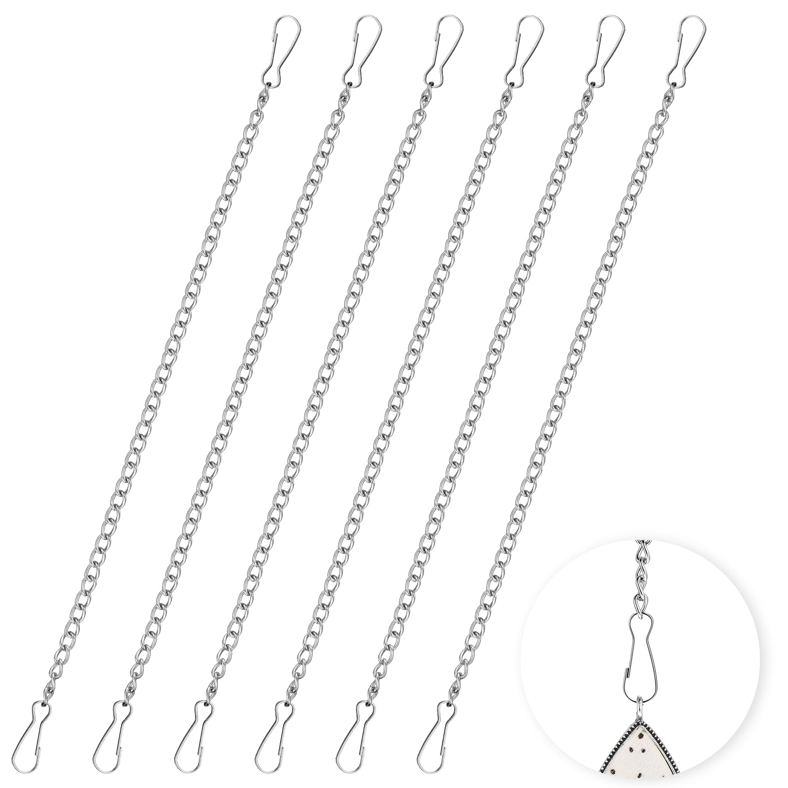 Amazon.com : YQQYG 6 Pcs Stain Glass Window Hanging Chain, 20 Inch ...