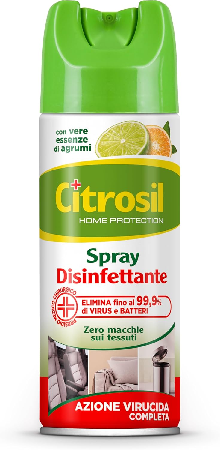 Citrosil Disinfettante Spray, Azione Virucida Completa, Elimina Fino al ...