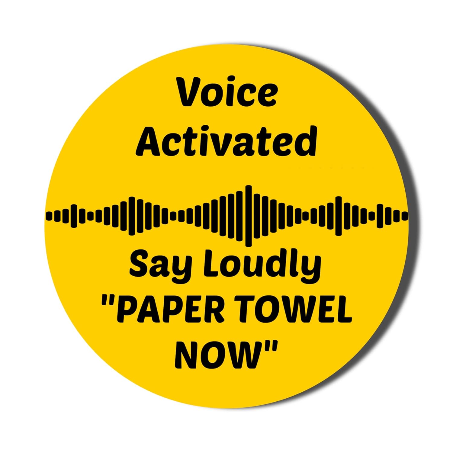 Amazon.com: Voice Activated Funny Paper Towel Automatic Sticker : Cell ...