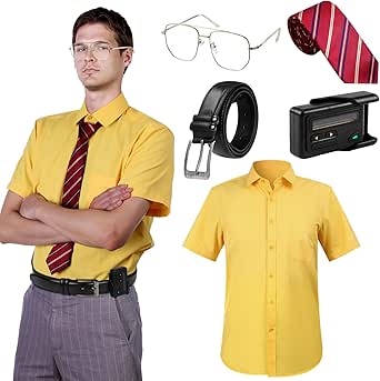 Amazon.com: Mepase 5 PCS Halloween Office Costume Accesory Short Sleeve ...