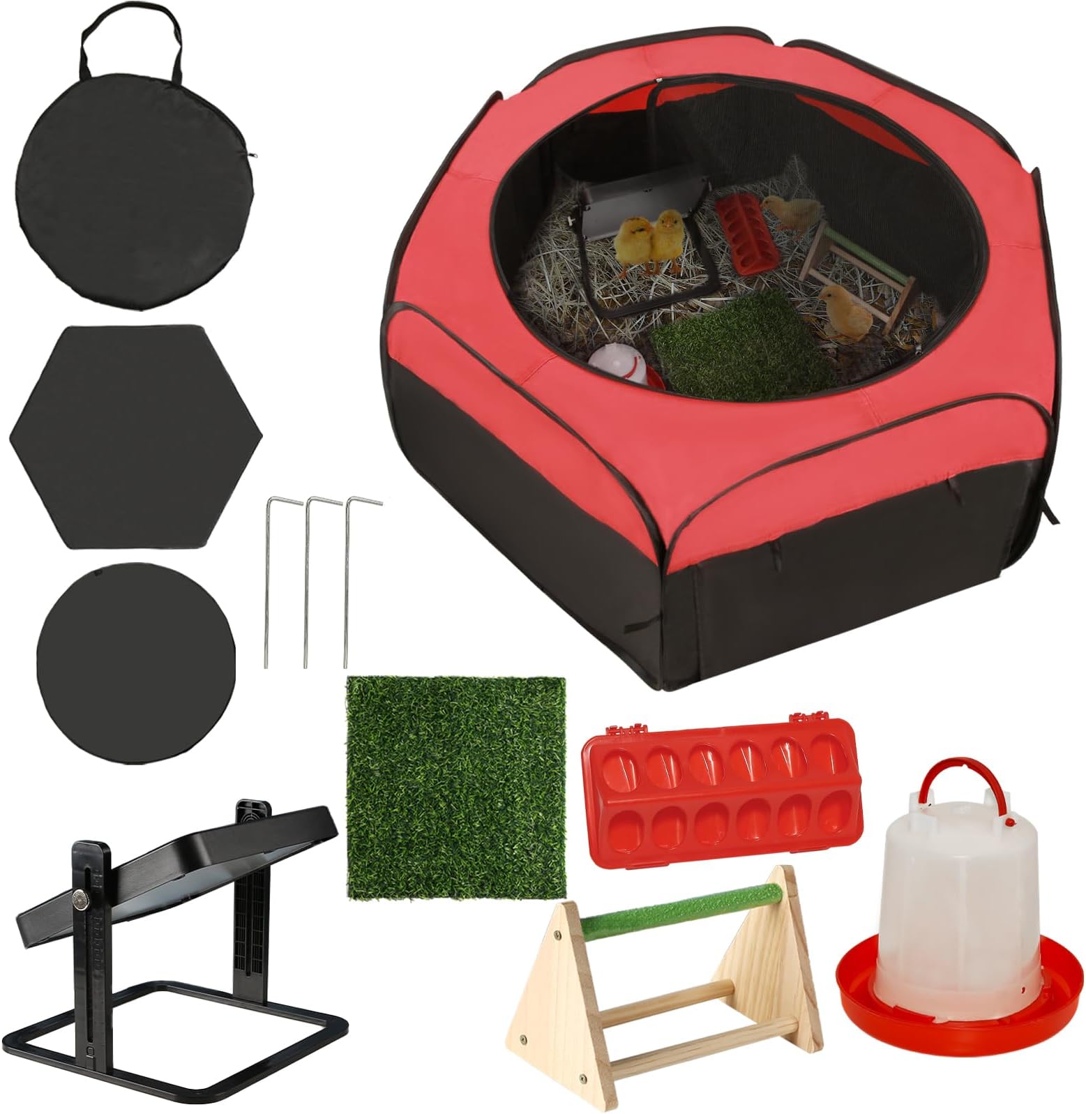 Amazon.com: CATCHLUCK Chick Brooder Box Pop Up Large Foldable Double ...