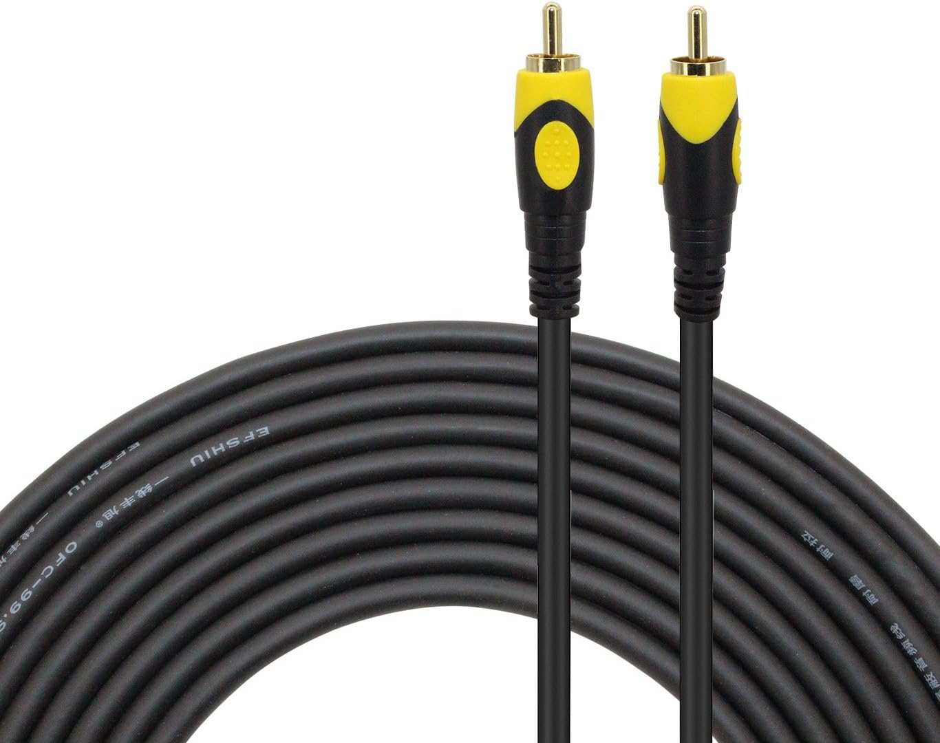 Amazon.com: RCA Subwoofer Cable, LiuTian 65 Feet Dual Shielded Gold ...