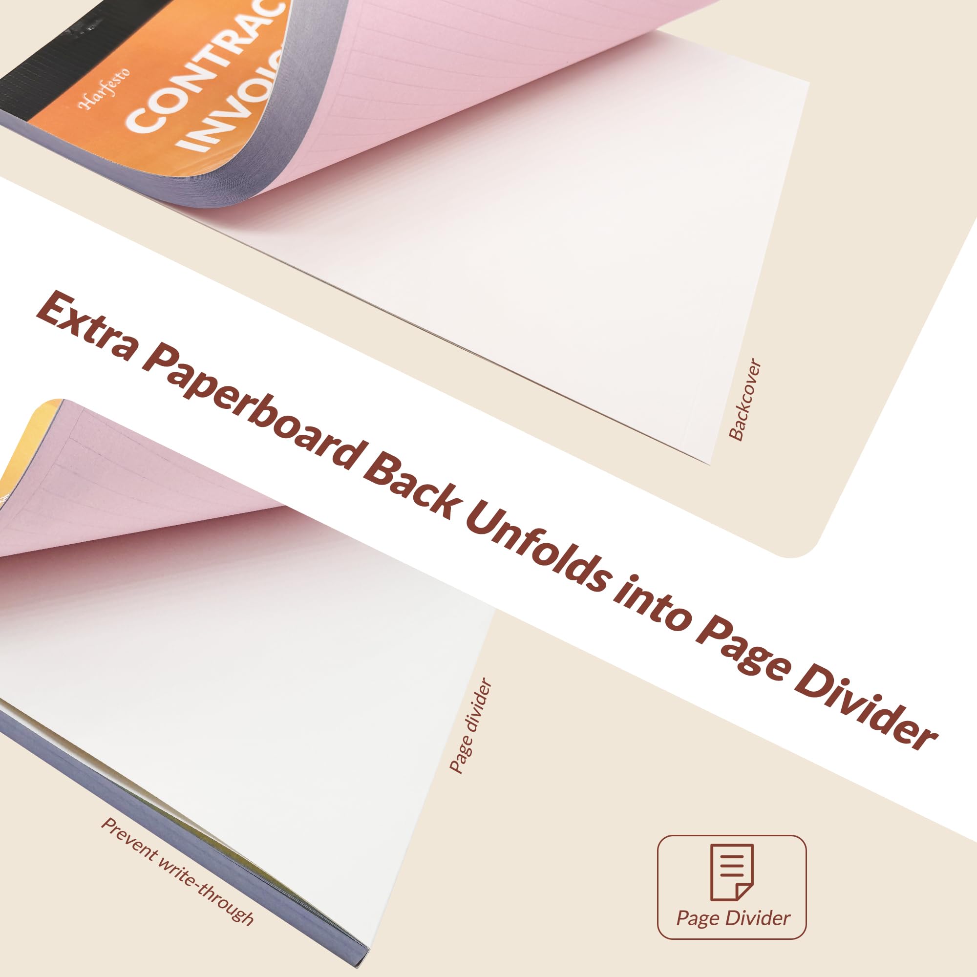 Snapklik.com : Harfesto Large Contractor Invoice Book, Invoice Receipt ...