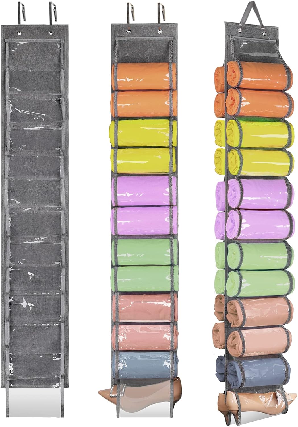 Amazon.com: TAUPTT Legging Storage bag Organizer, Hanging Closet ...