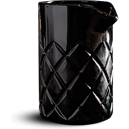 Amazon.com | Cocktail Mixing Glass - Honeycomb Hammered Bar Mixer ...
