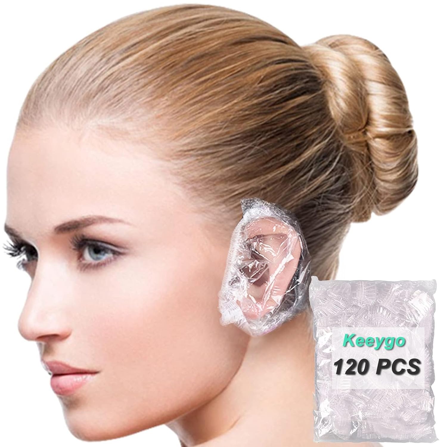 Amazon.com : Keeygo 120 Pack Disposable Ear Covers For Shower ...