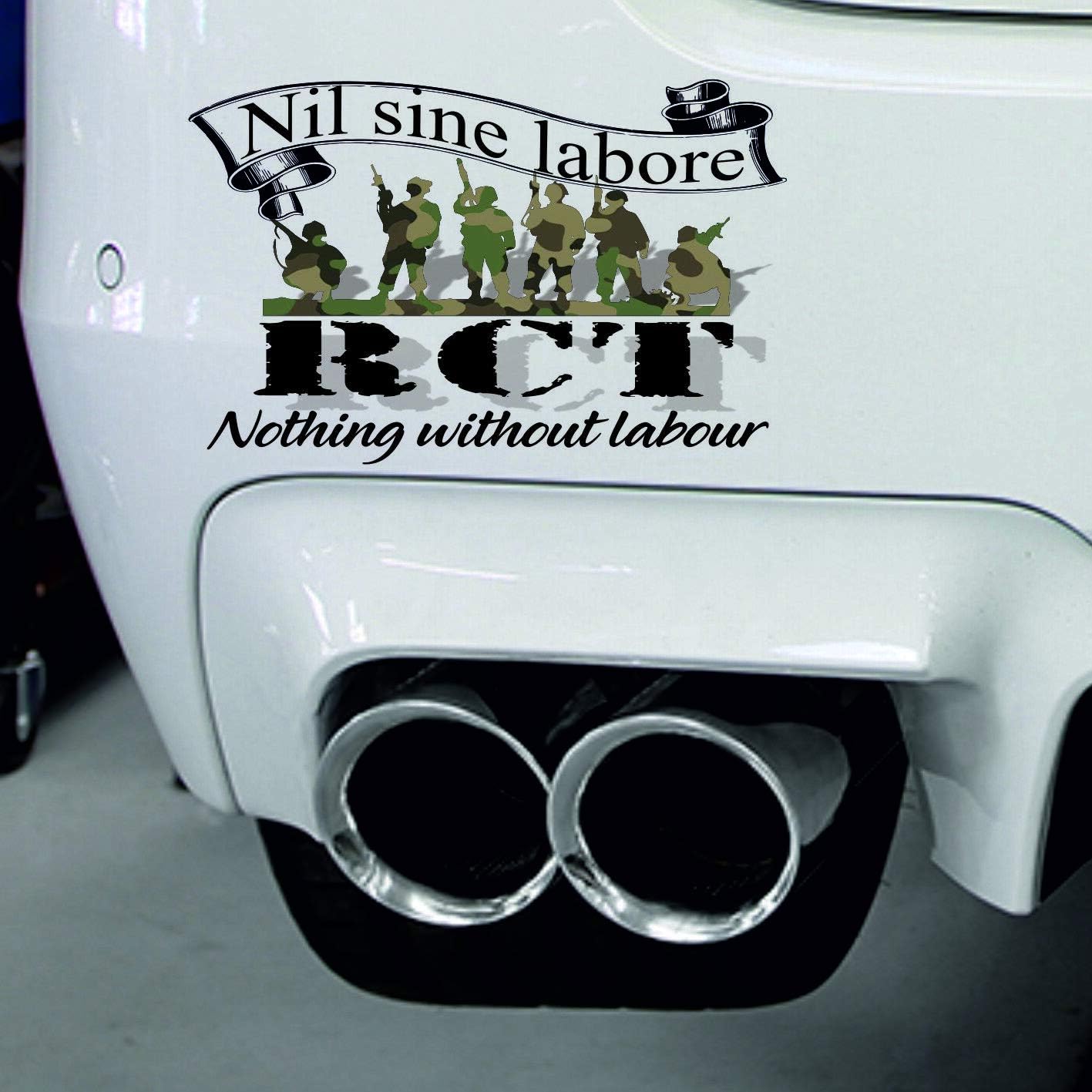 Graphitype RCT Motto, Royal Corps of Transport regimental motto Decal ...