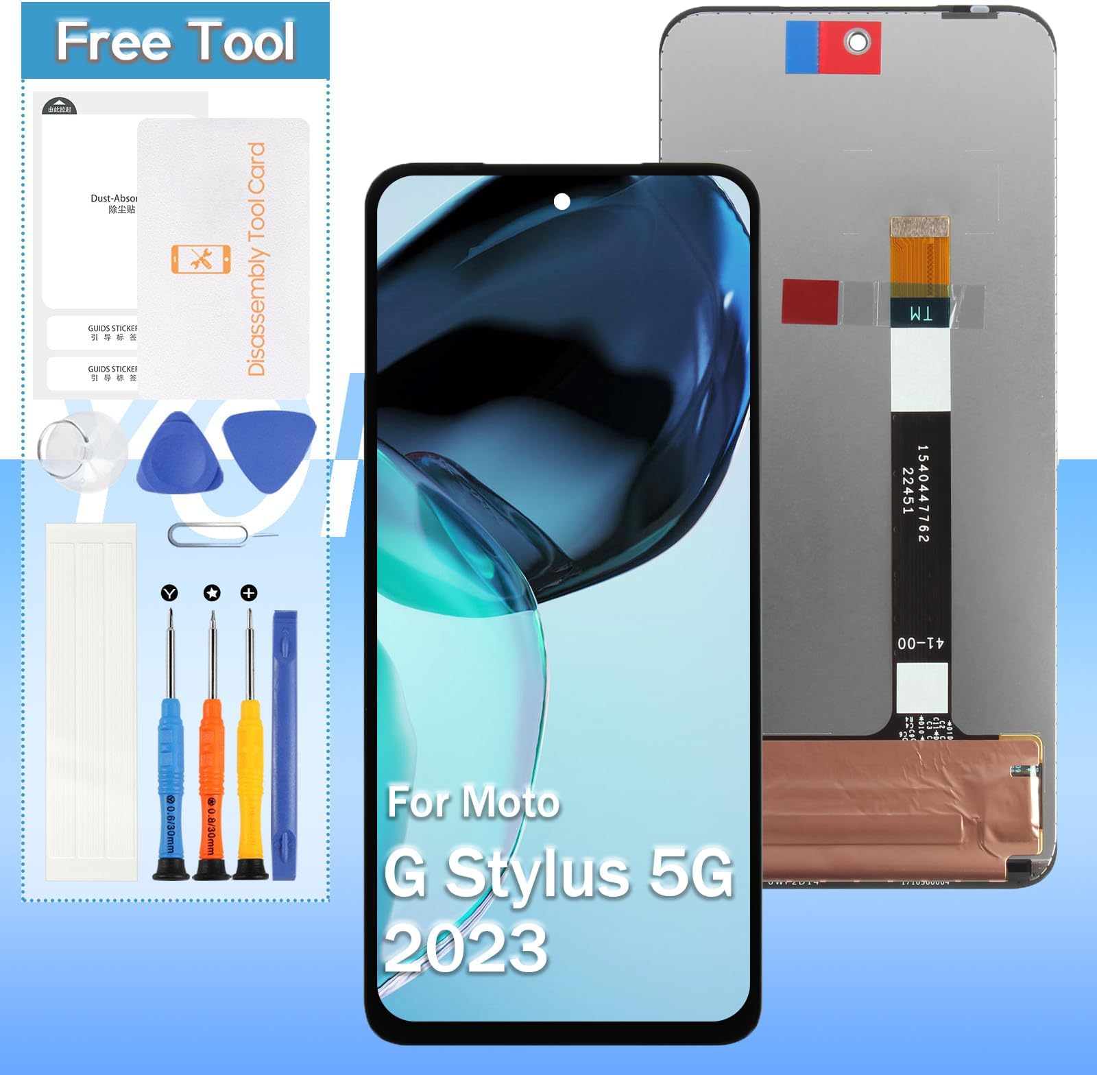 Amazon.com: Screen Replacement for Motorola Moto G Stylus 5G 2022 ...
