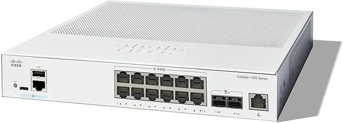 Amazon.com: Cisco Catalyst 1300-12XT-2X Managed Switch, 12 Port 10G ...
