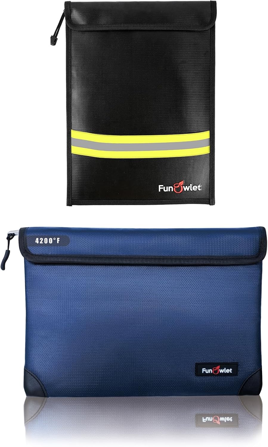 Amazon.com: Fireproof Safe Money Document Bags - 2 Pack Waterproof ...