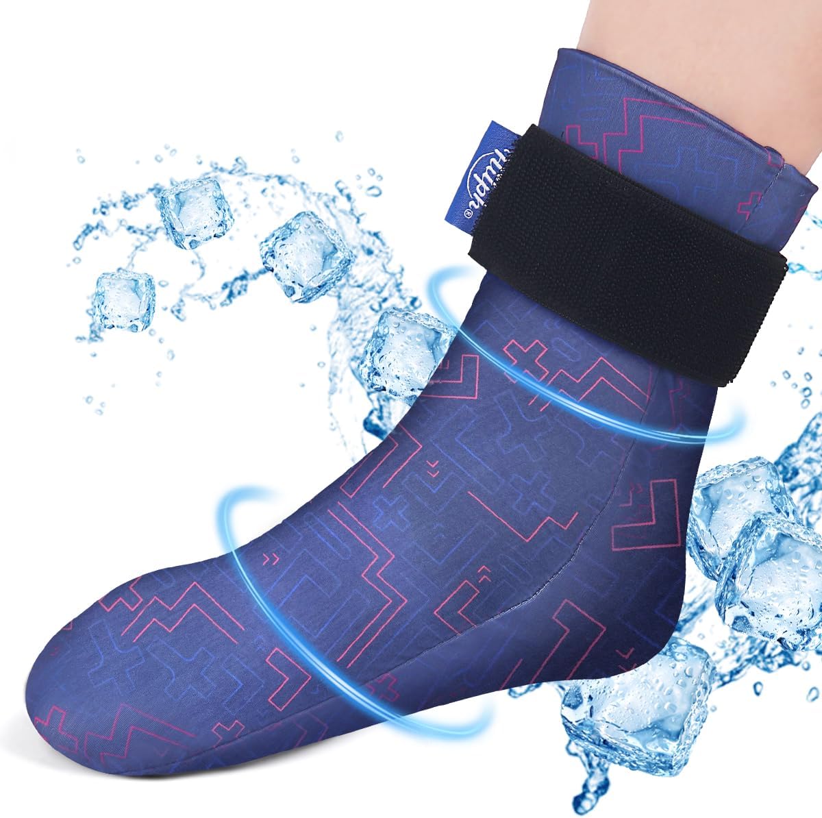 Hilph Foot Ice Pack Sock for Swelling & Hot Feet, Reusable Full Foot ...