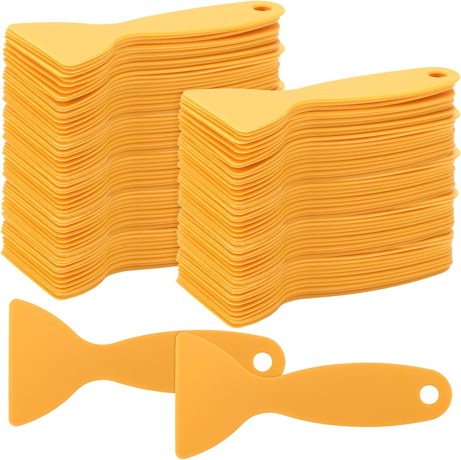 GINLANK 100 PCS Plastic Scraper Tool, Flexible Paint Scrapers, Small ...