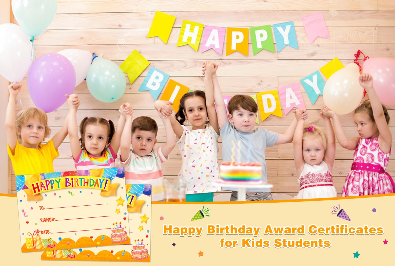 Happy Birthday Certificates For Students 36 Pcs Happy Birthday ...