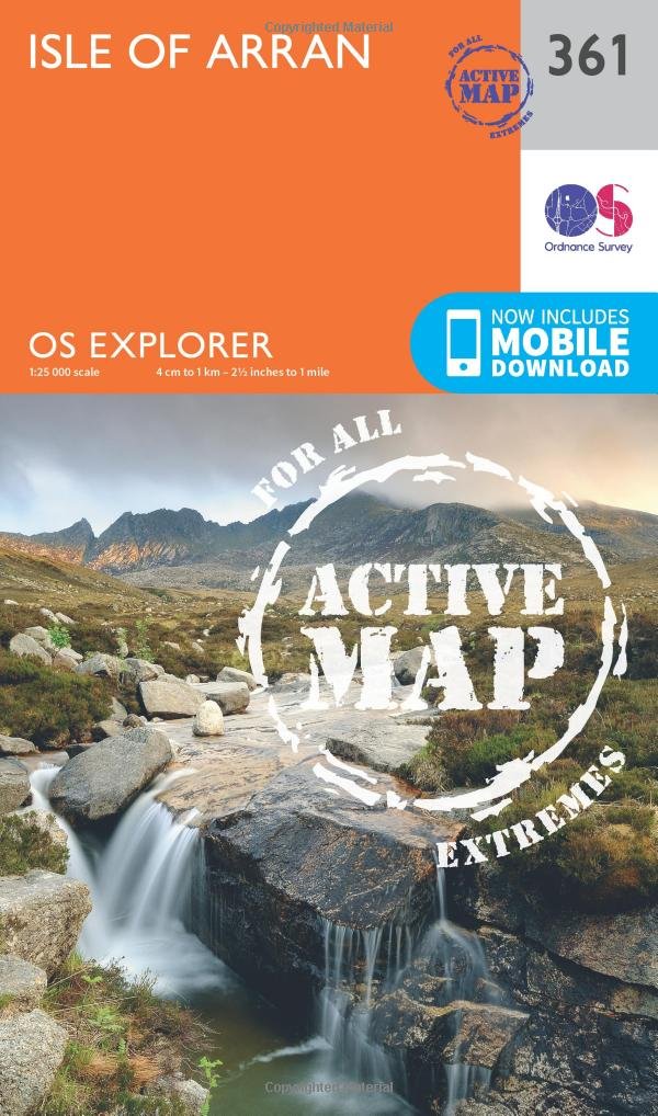OS Explorer Map Active (361) Isle of Arran (OS Explorer Active Map ...