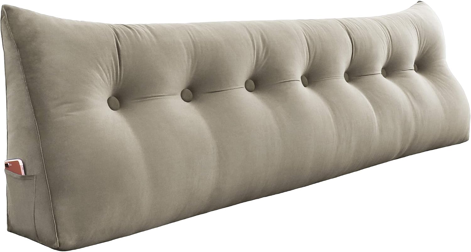 Amazon.com: homecozy Wedge Headboard Pillow Dorm Room Reading Pillow ...
