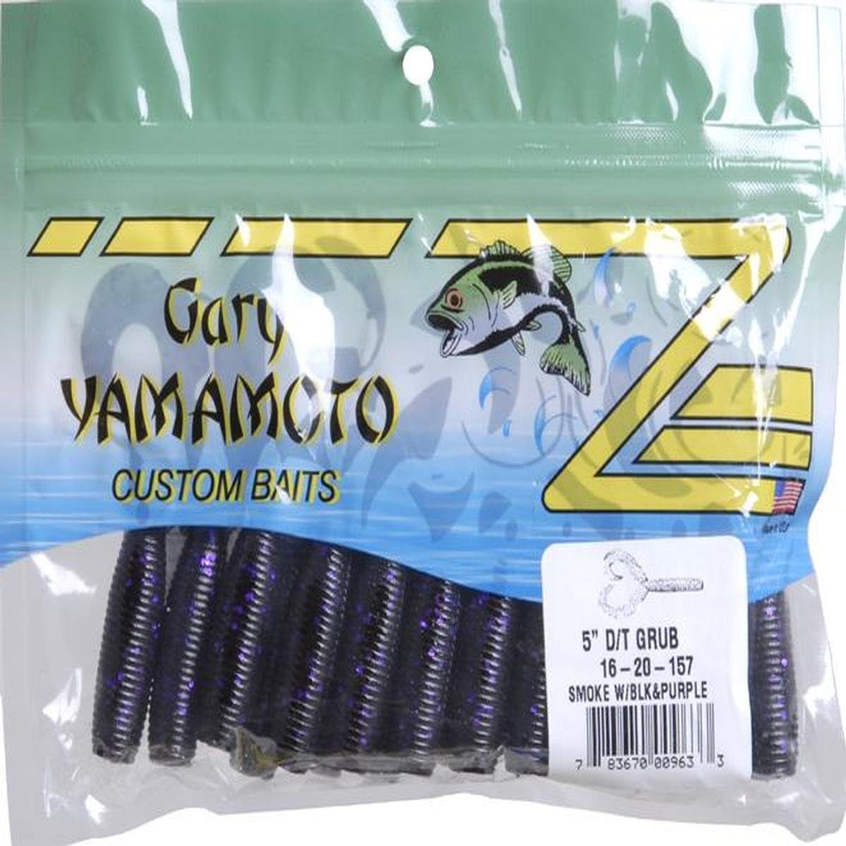 Amazon.com : Yamamoto Double Tail Grubs, Black/Purple : Sports & Outdoors