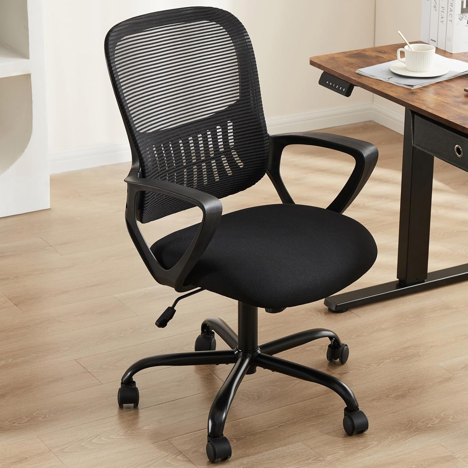 Amazon.com: Sweetcrispy Office Computer Desk Managerial Executive Chair ...