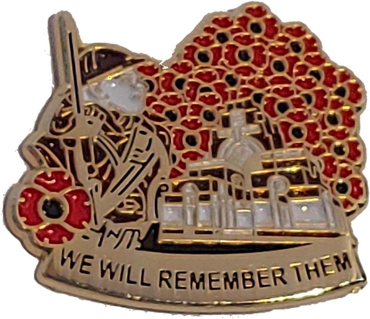 Soldier We Will Remember Them Pin Badge : Amazon.co.uk: Fashion