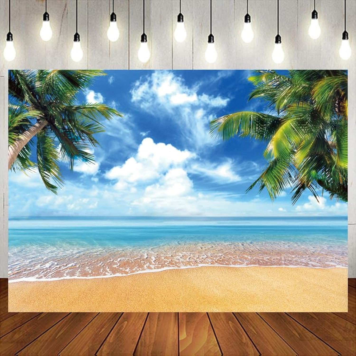 Amazon.com : LYCGS 8X6ft Summer Backdrop Tropical Beach Blue Sea ...