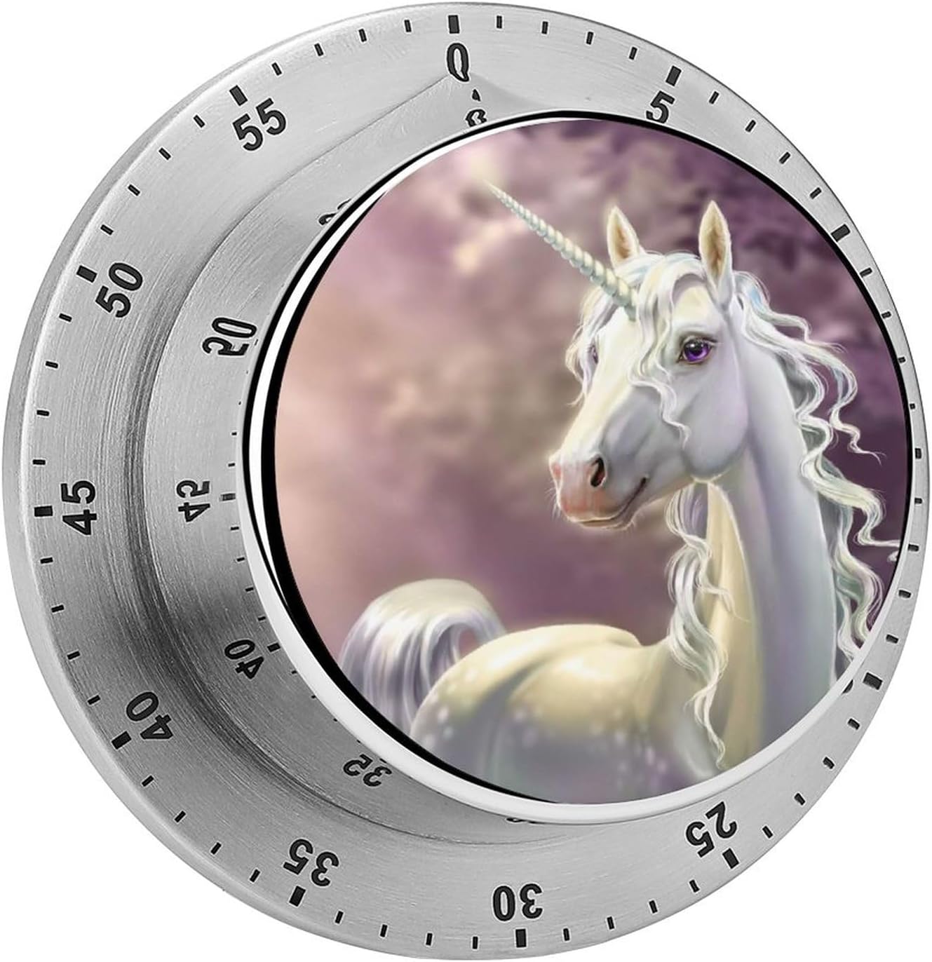 Amazon.com: Mechanical Kitchen Timer, Beautiful Unicorn Illuminated by ...