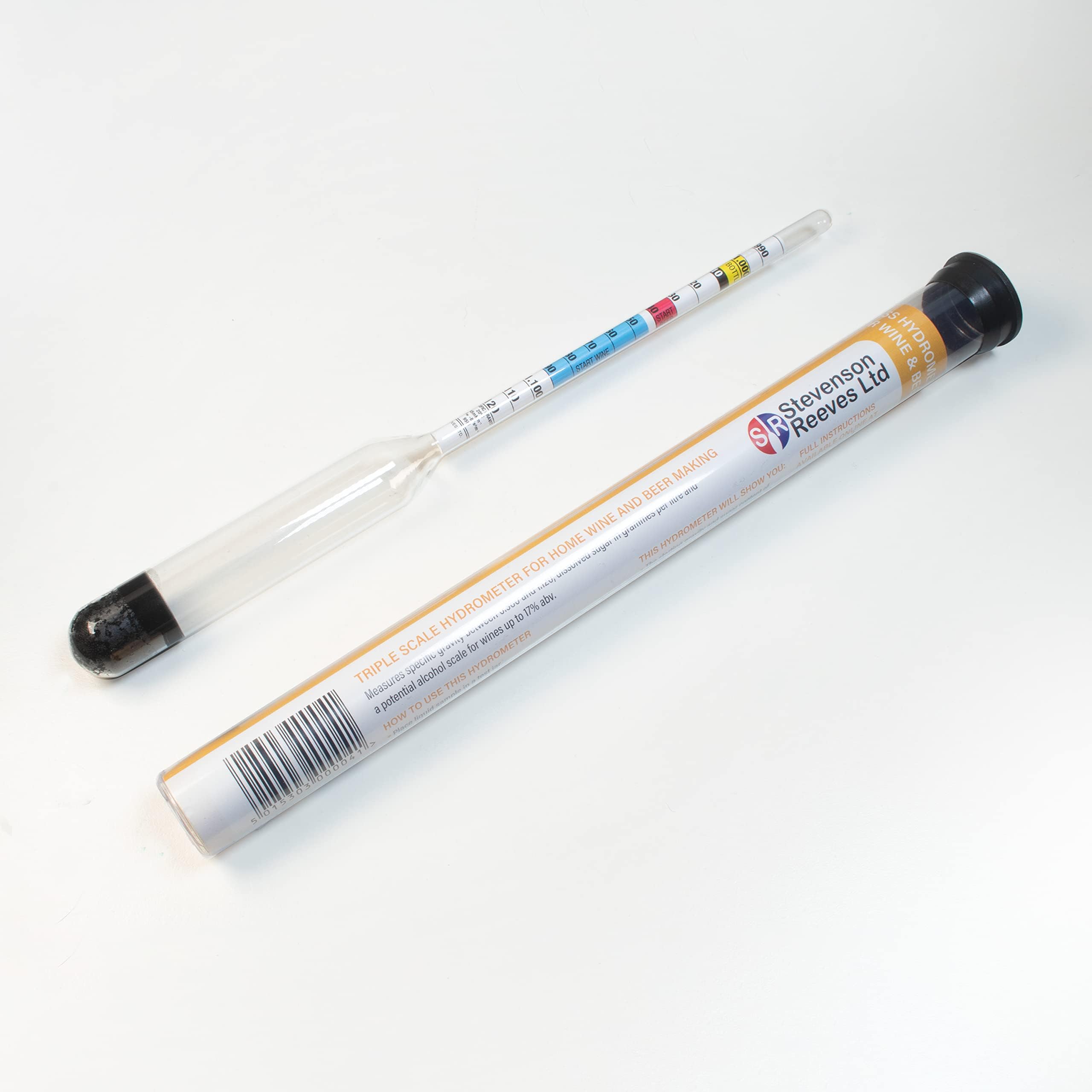 Hydrometer (Stevenson-Reeves) for Wine & Beer Homebrew Home Brew ...