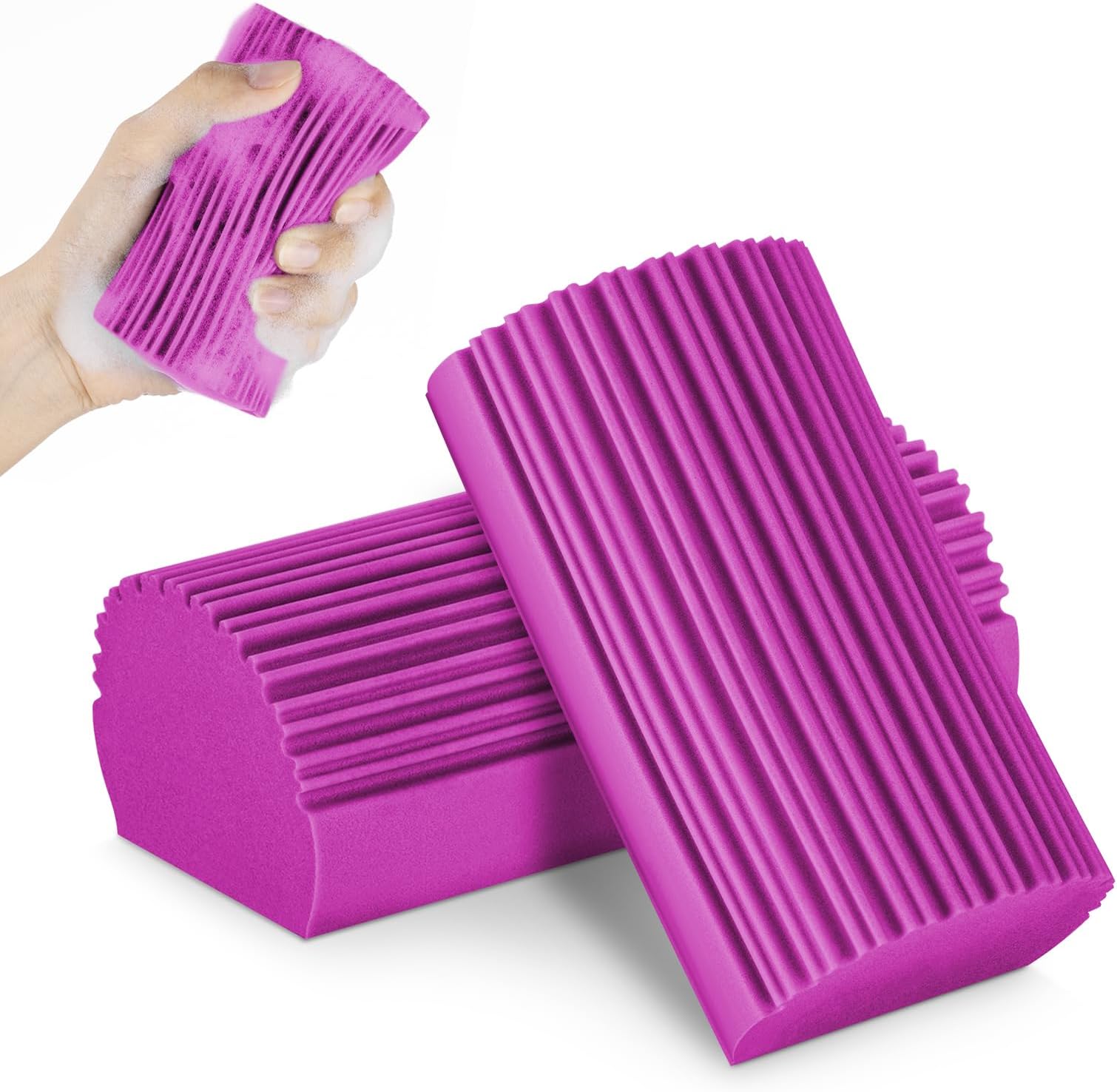 Amazon.com: M-jump 2 Pack Damp Cleaning Sponge Duster Combination Set ...