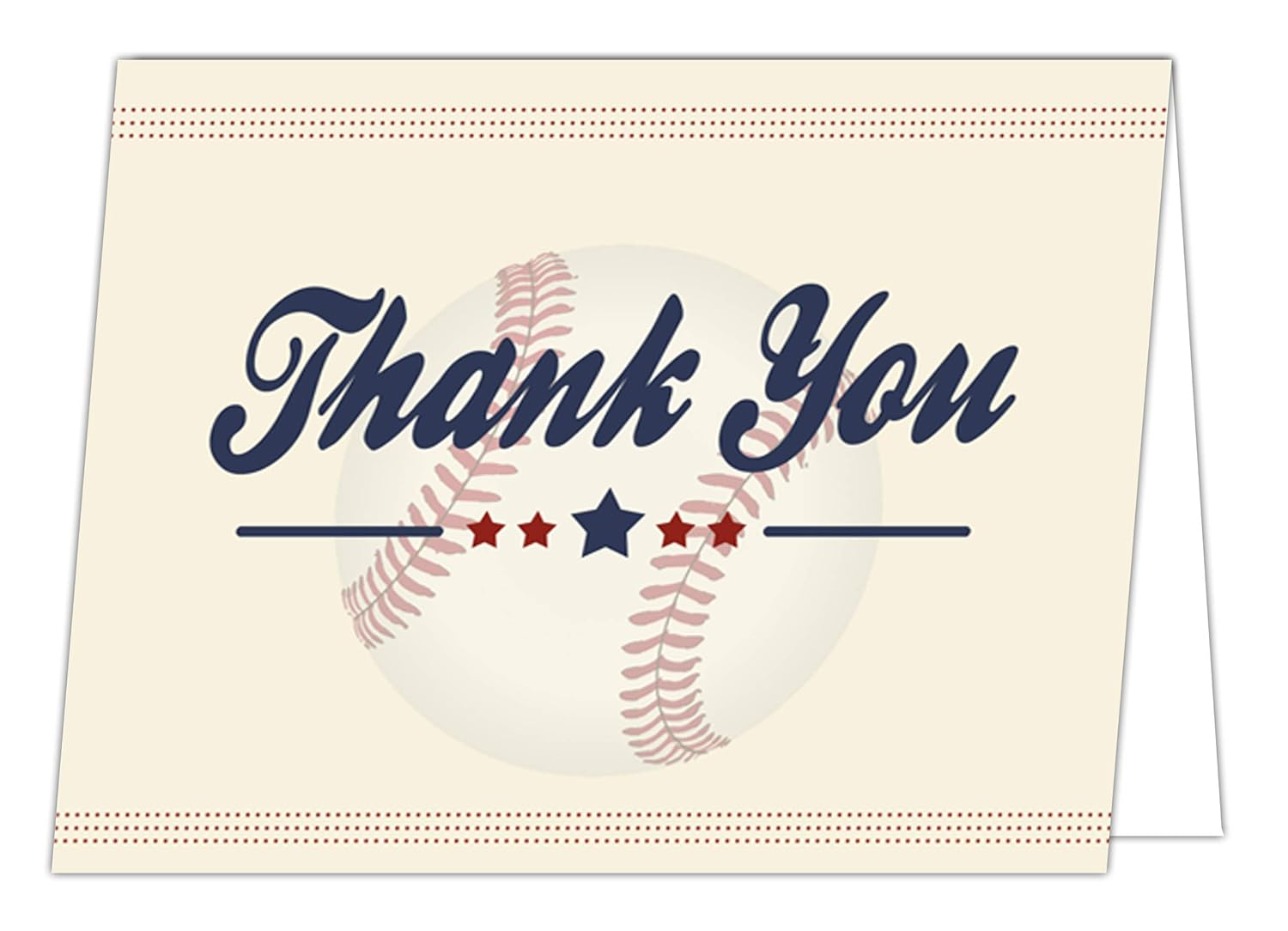 Amazon.com: Baseball Thank You Card - Set of 15 Folded cards with ...