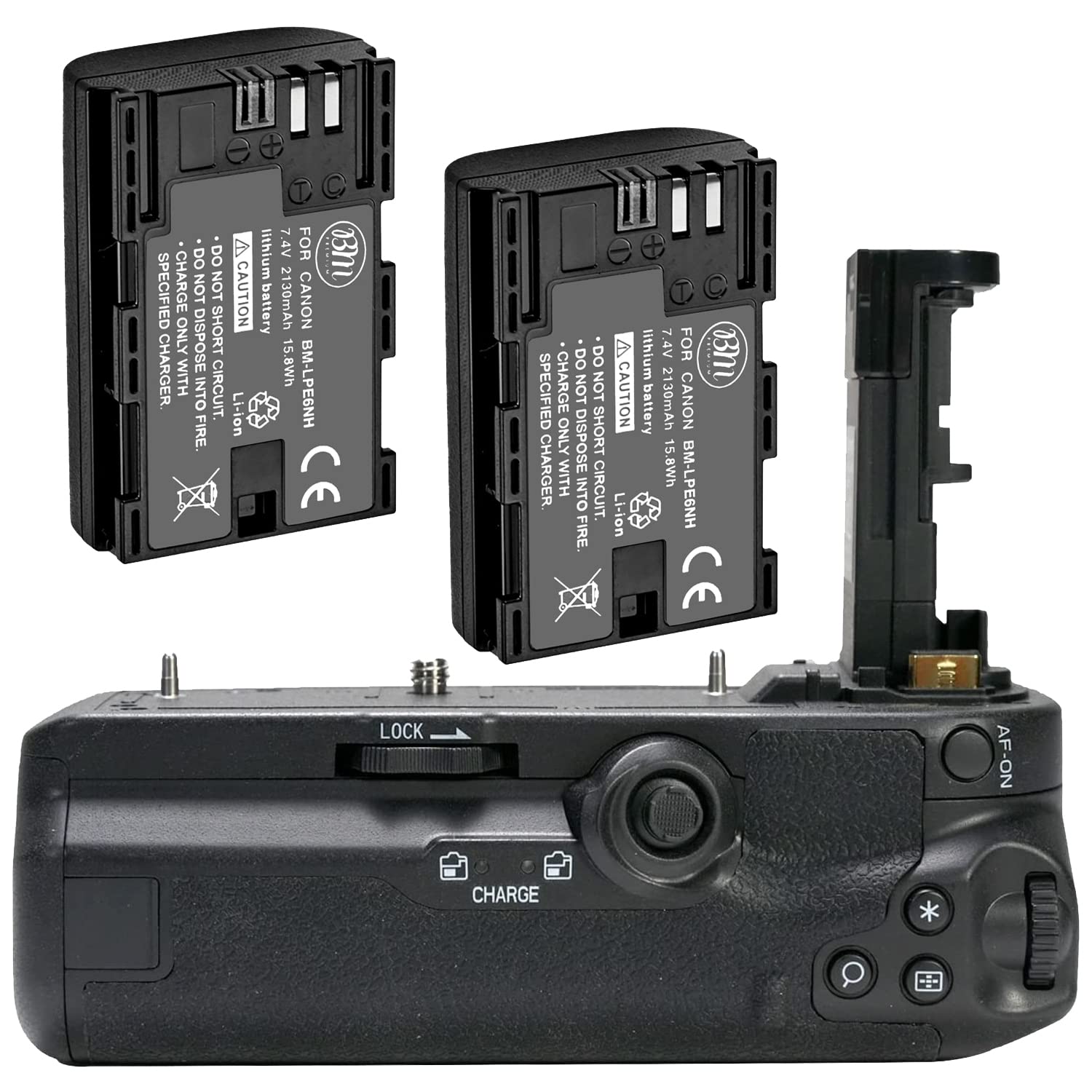Amazon.com : BM Premium Battery Grip Kit for Canon EOS R5, EOS R5C, EOS ...