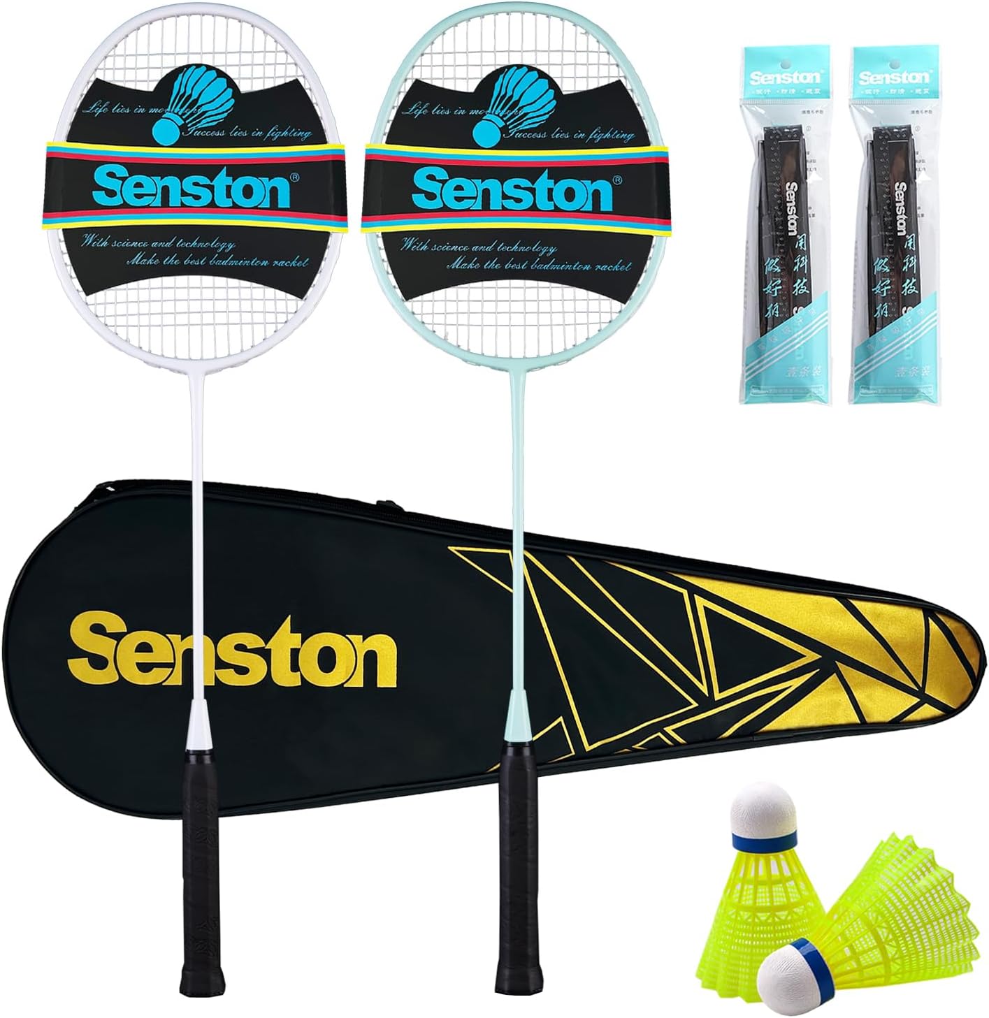 Buy Yonex GR 303i Badminton Racket Combo (Set of 2) with Full Cover ...