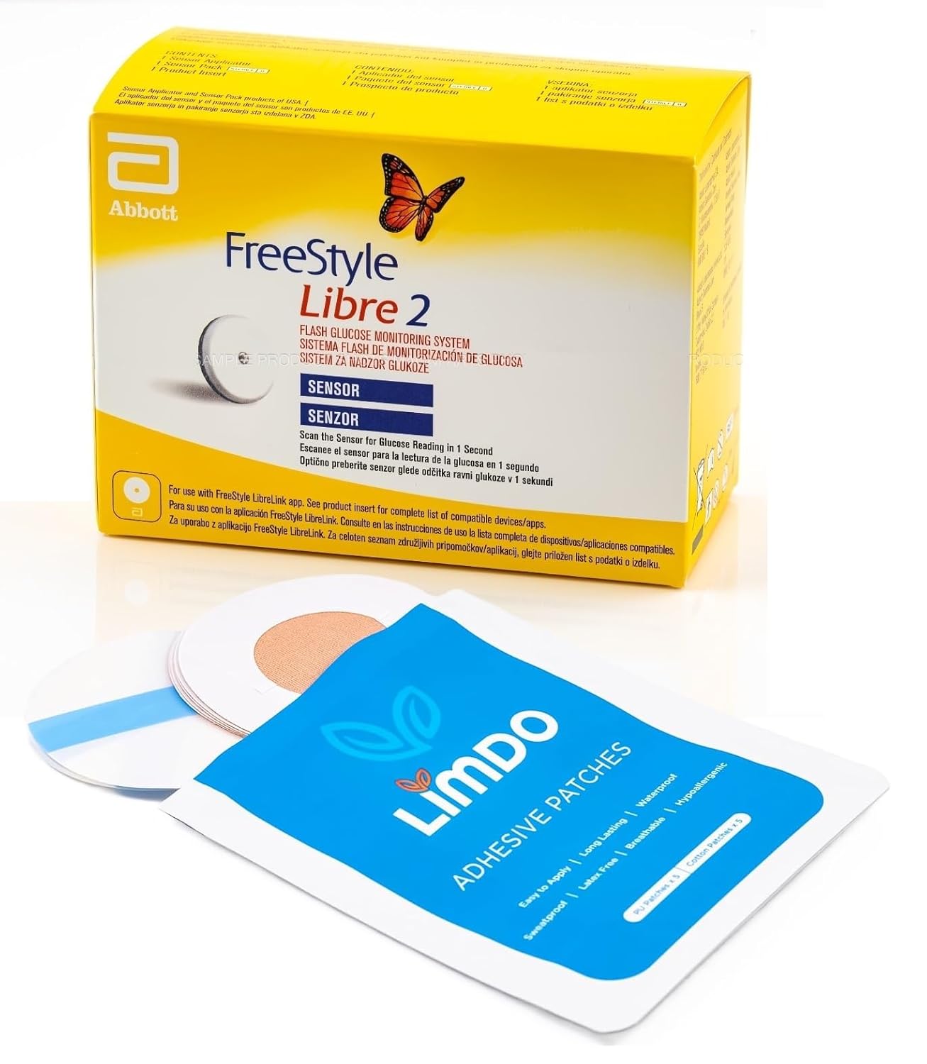 FreeStyle Libre 2 Flash Glucose Monitoring System Sensor with Limdo ...