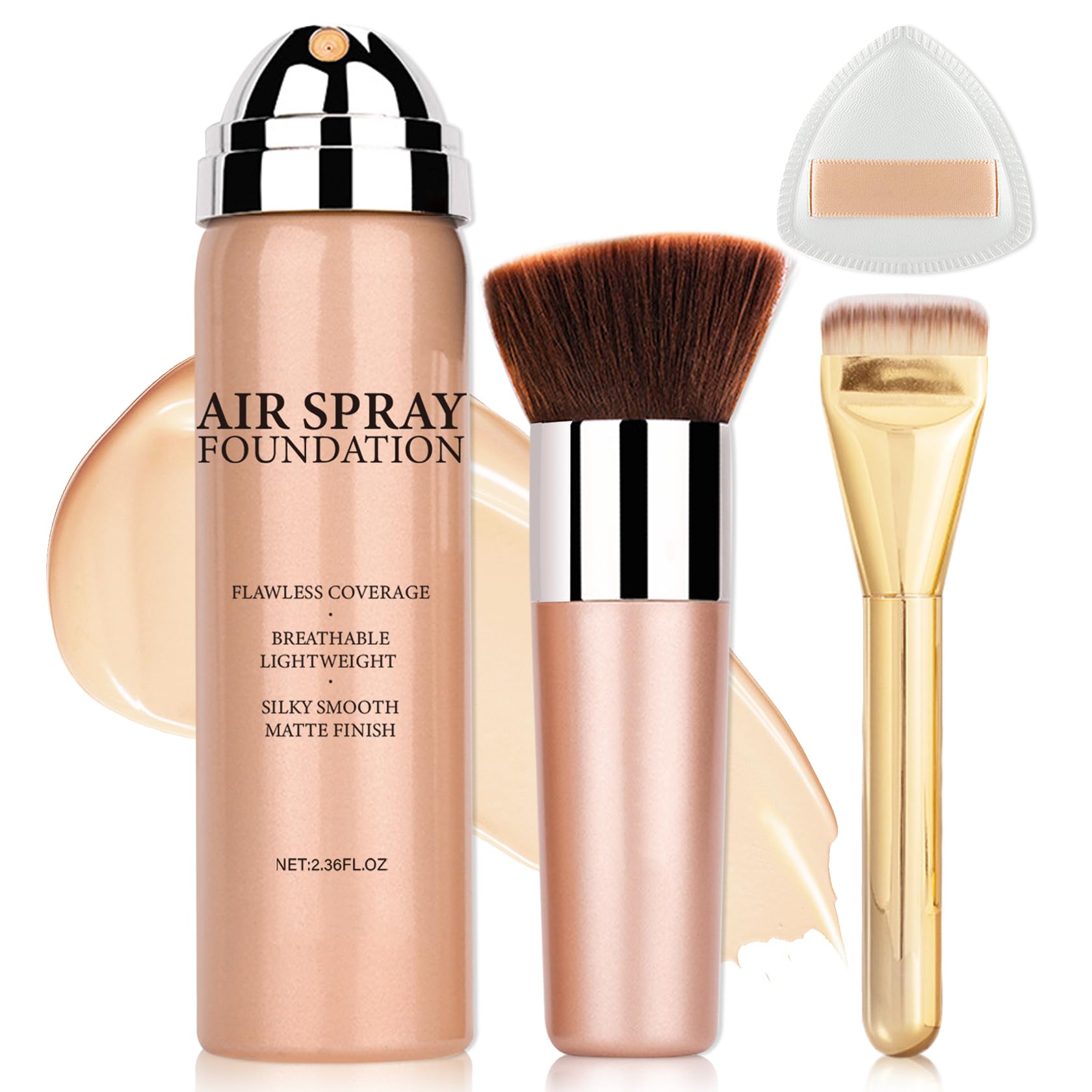 Amazon.com : AIUEO Magic Minerals Airbrush Foundation Silk Smooth ...