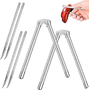 Amazon.com: Nut Cracker 2Pcs and 4 Picks,Stainless Steel Nut Cracker ...