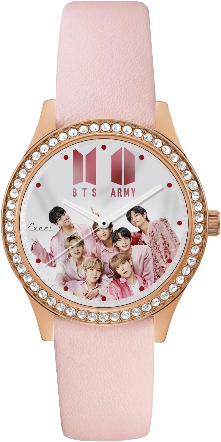 Buy synthetic Bts Purple 026 Rosegold Analog Watch | Girls | Premium ...