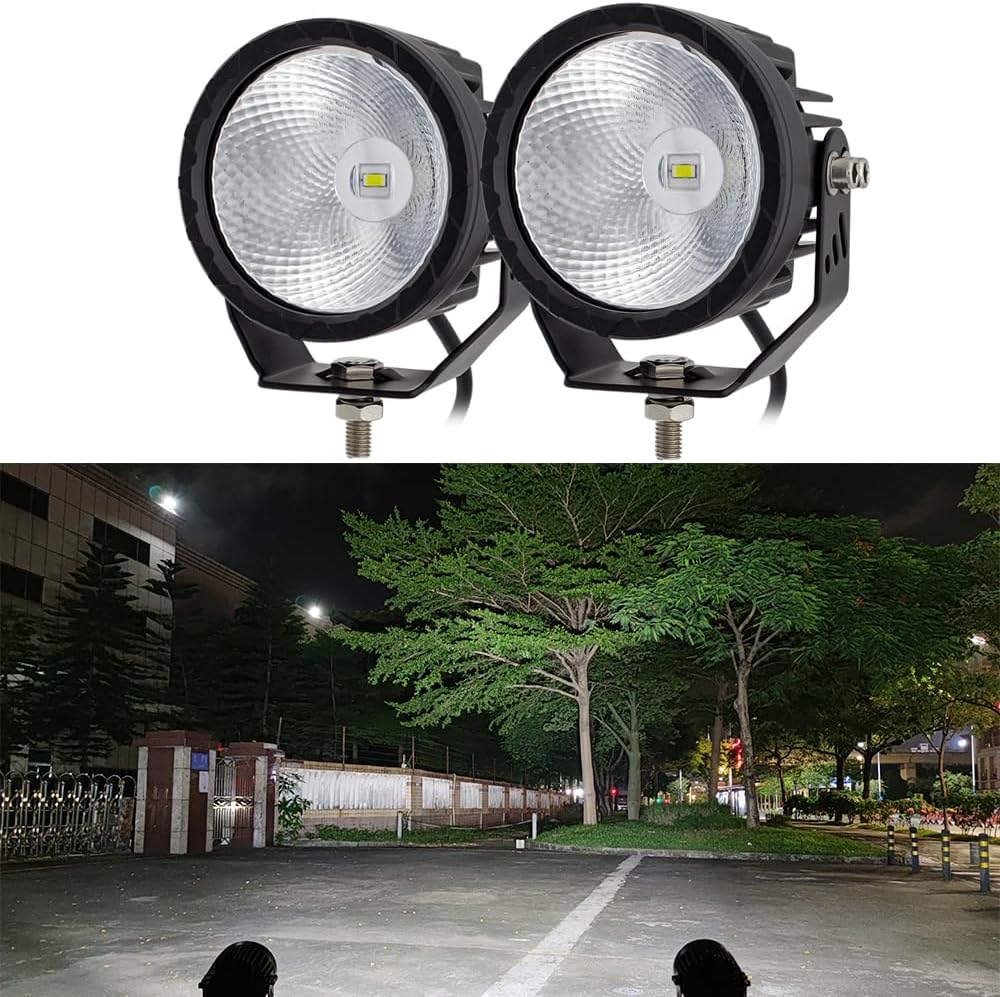 Amazon.com: STDYSUN Round LED Offroad Driving Fog Lights Pod Lights ...