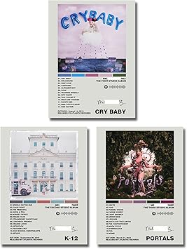 Amazon.com: Cry Baby K–12 Portals Poster Music Album Cover Signed ...