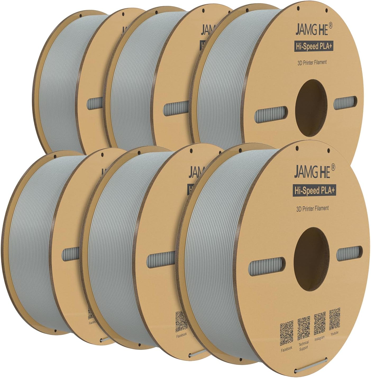 Amazon.com: JAMG HE High Speed PLA+ Filament 1.75mm, Hi-Speed PLA+ 3D ...