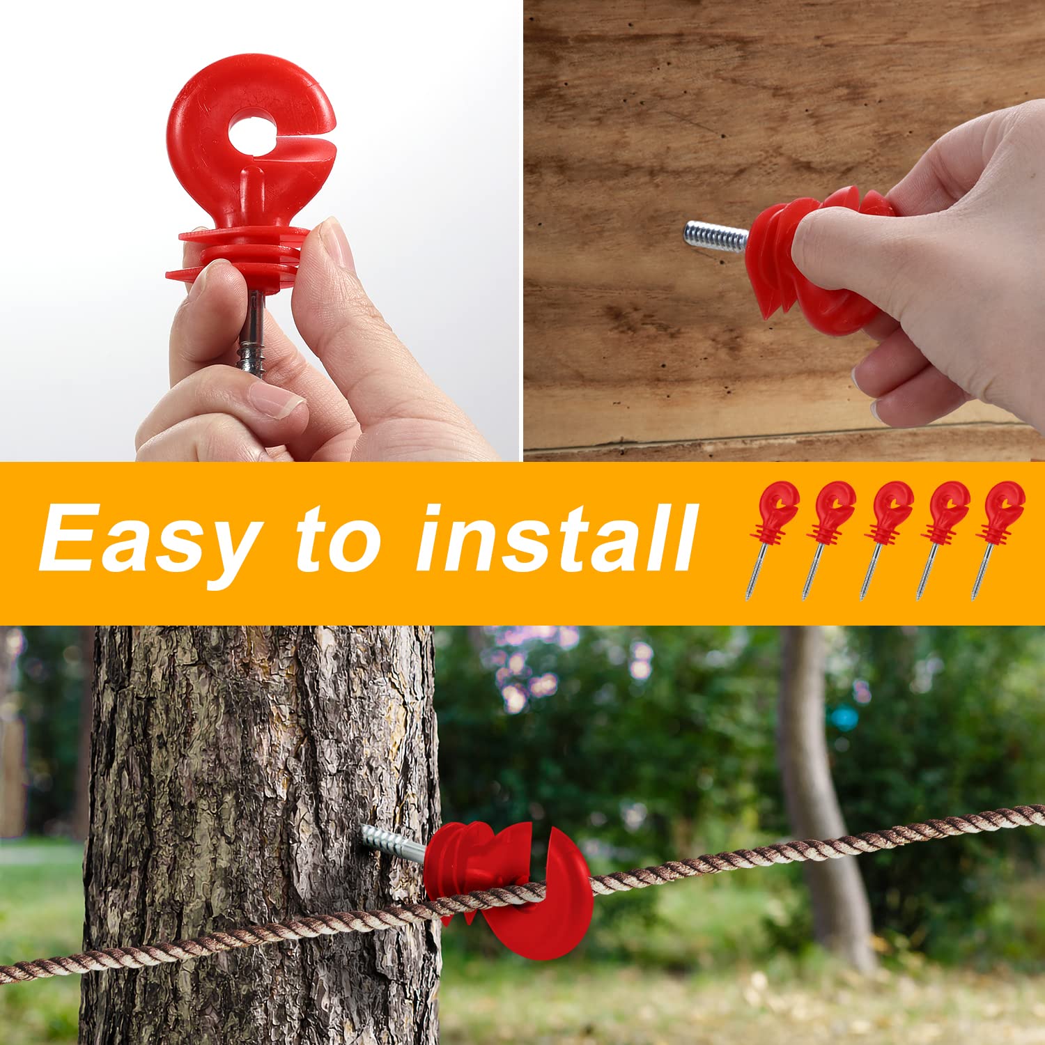 Electric Fence Wire Installation Tools 3 Line Polywire Badger Kit