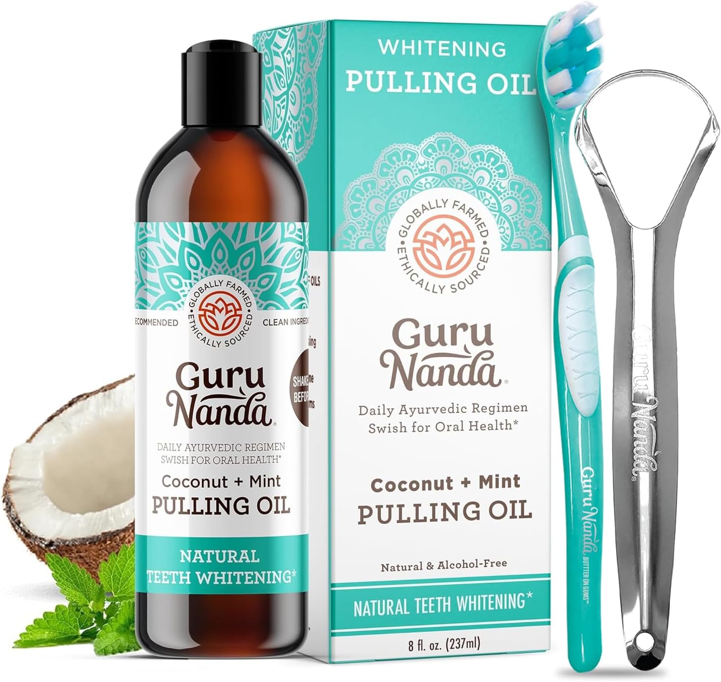 Amazon.com: Coconut Oil Pulling for Teeth, All Natural Oil Pulling ...