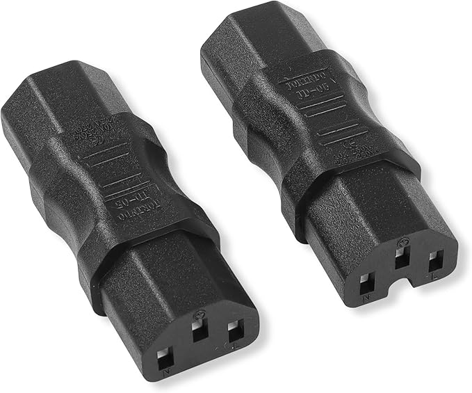 Amazon.com: PNGKNYOCN C13 to C15 Power Adapter，IEC 320 C13 3 Pin Female ...