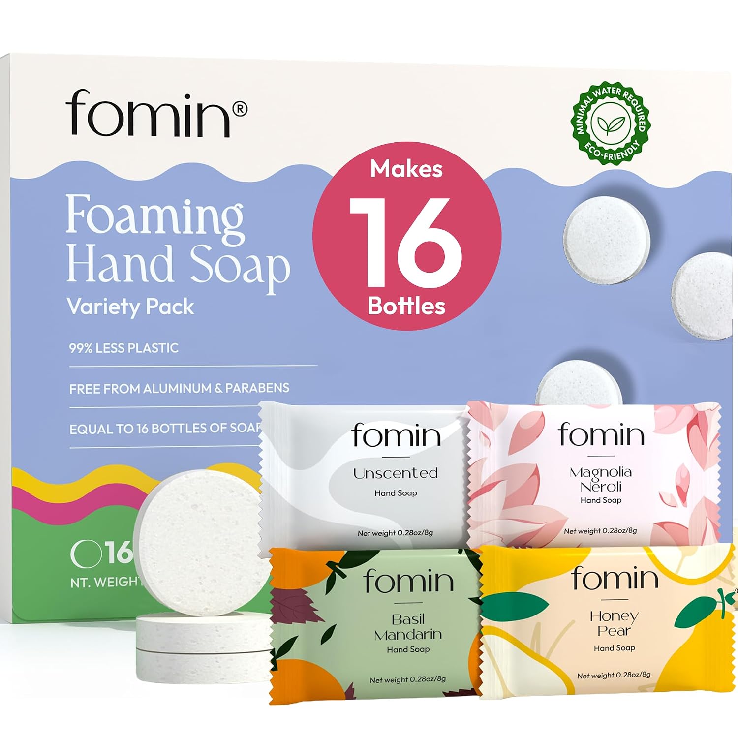 Amazon.com : FOMIN Foaming Hand Soap Refills (16 Pack) - Variety Pack ...