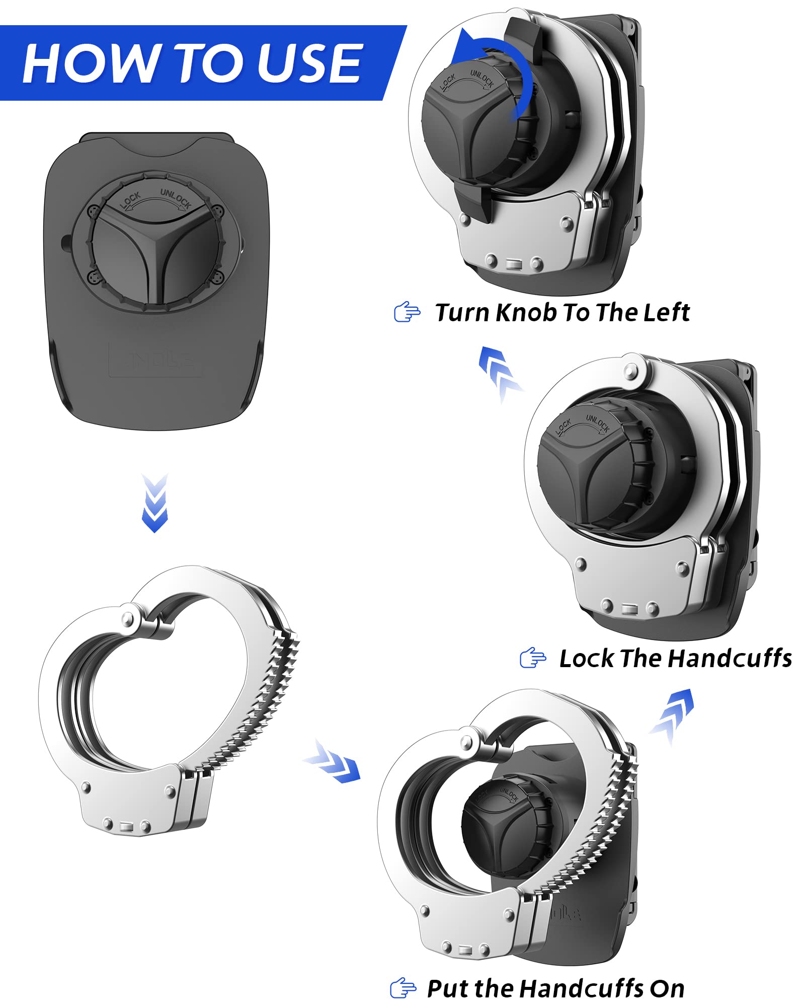 Snapklik.com : Universal Handcuff Case, Handcuff Holsters Fit Chain ...