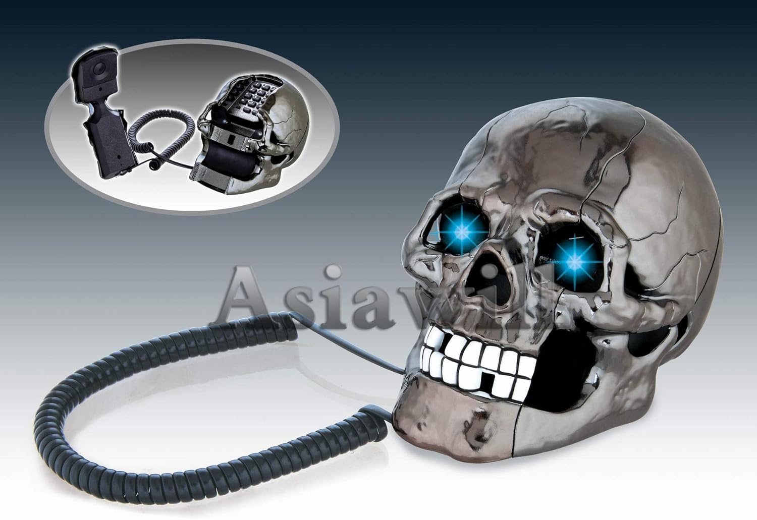 Amazon.com : Asiawill Cool Fearful Novelty Skull Shape Phone Home ...