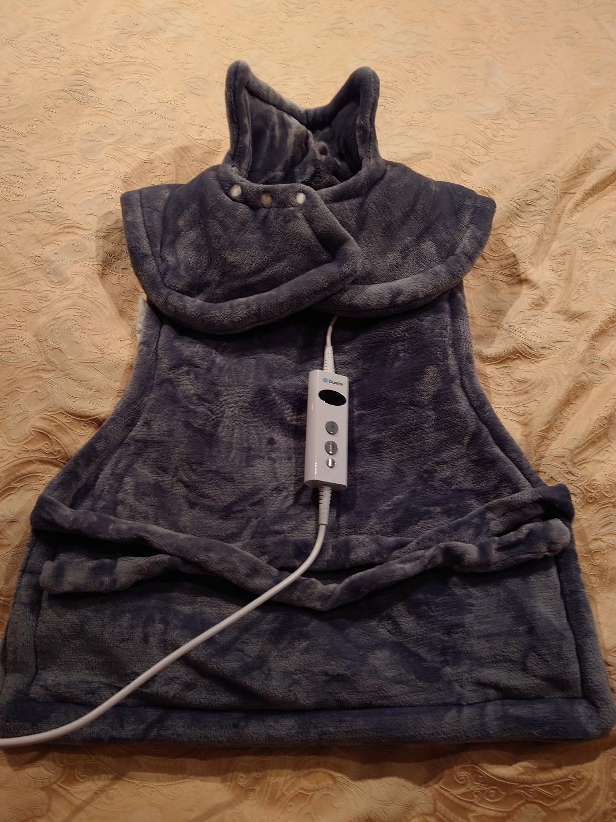 Duerer Weighted Electric Heat Pad for Back Pain, Neck and Shoulder ...