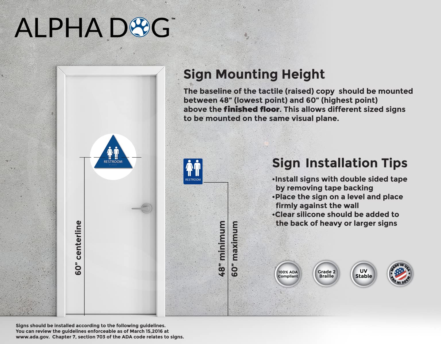Ada Bathroom Codes Signage Dropship Bathroom Signs Restroom Signs