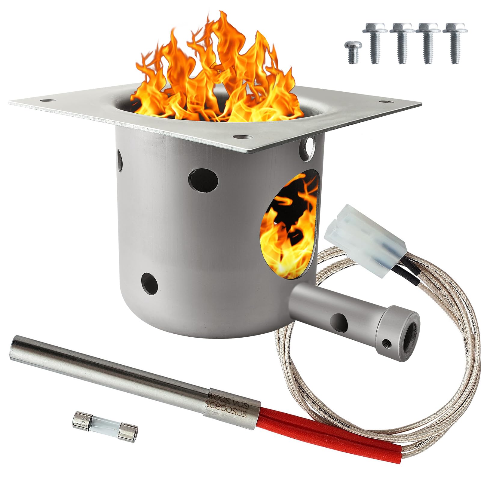 Snapklik.com : Fire Burn Pot And Hot Rod Ignitor Kit For Traeger