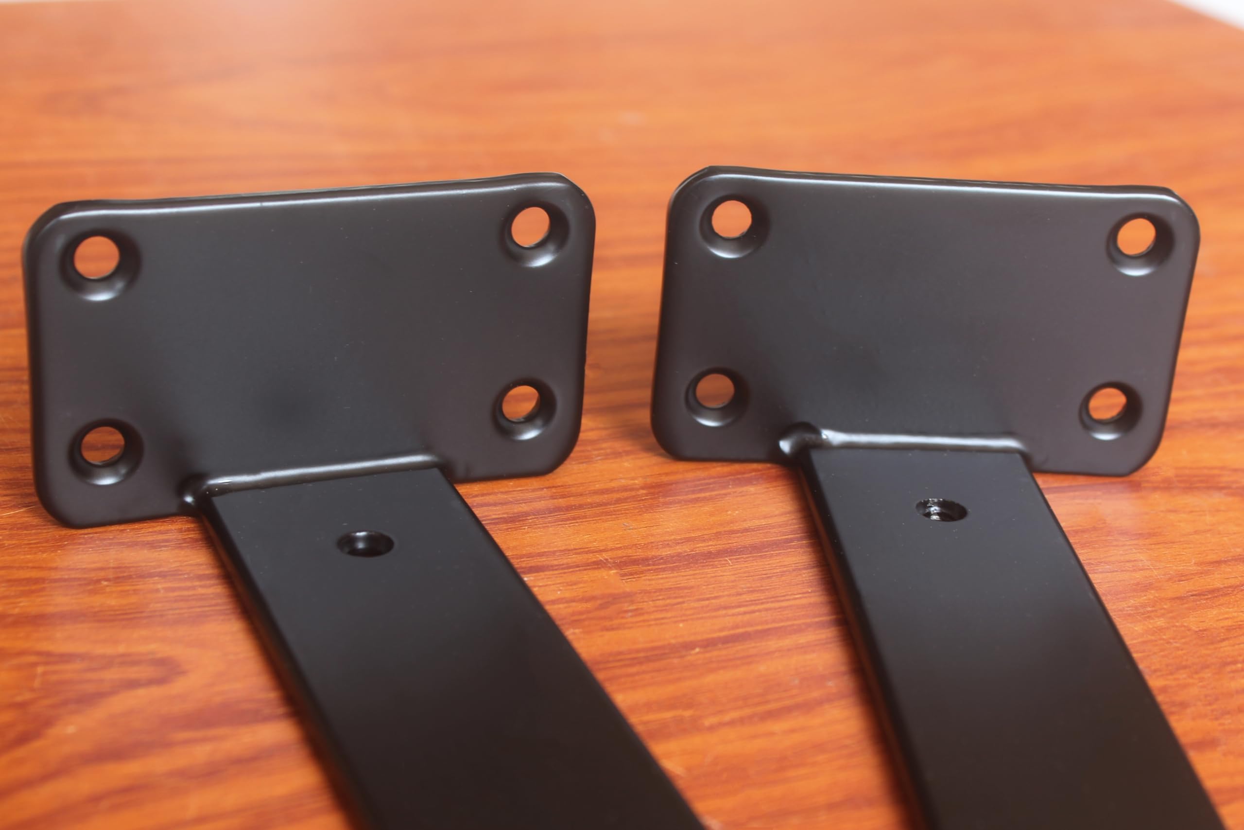 Snapklik.com : 6 Pack - 7 Inch Black Hidden L Shelf Bracket
