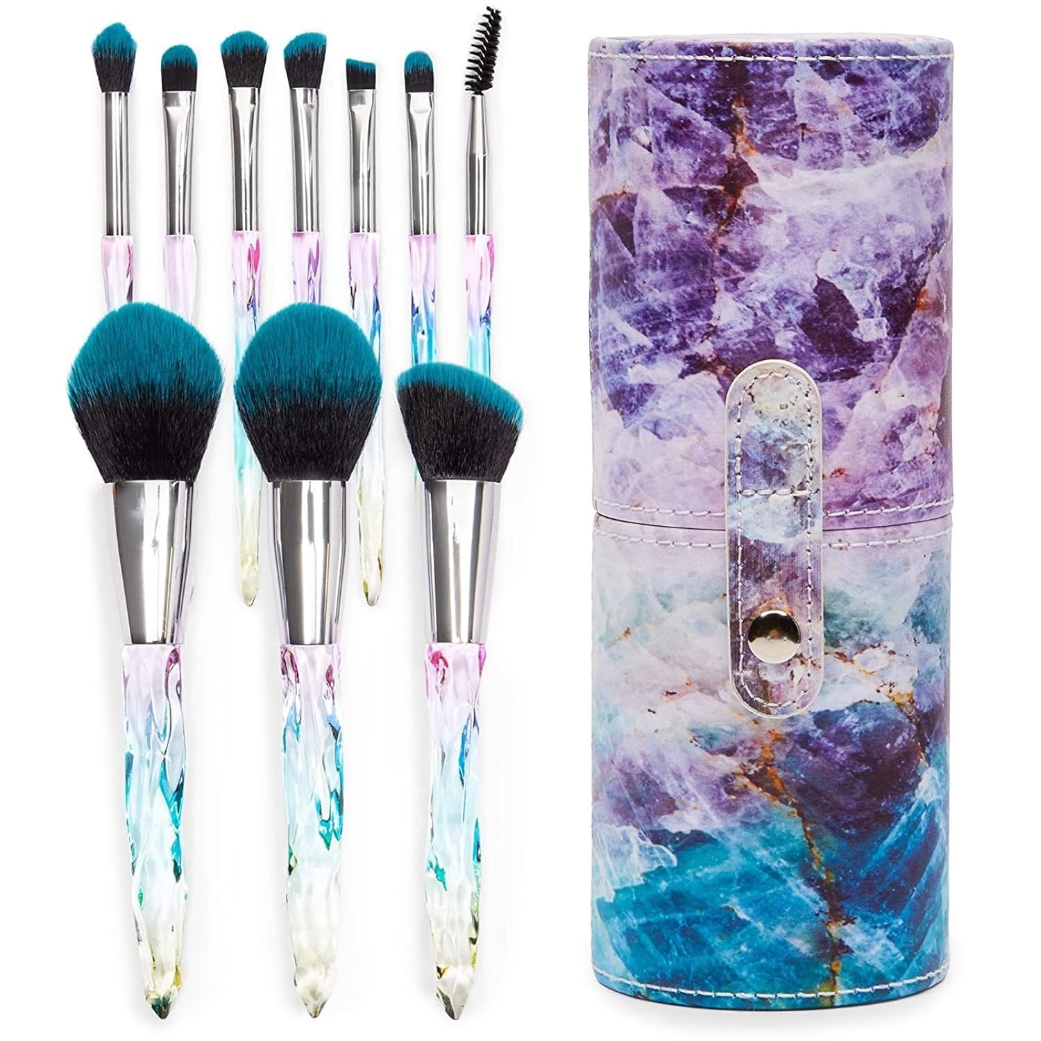 Amazon.com: Glamlily 10 Piece Makeup Brush Set with Case, Acrylic ...
