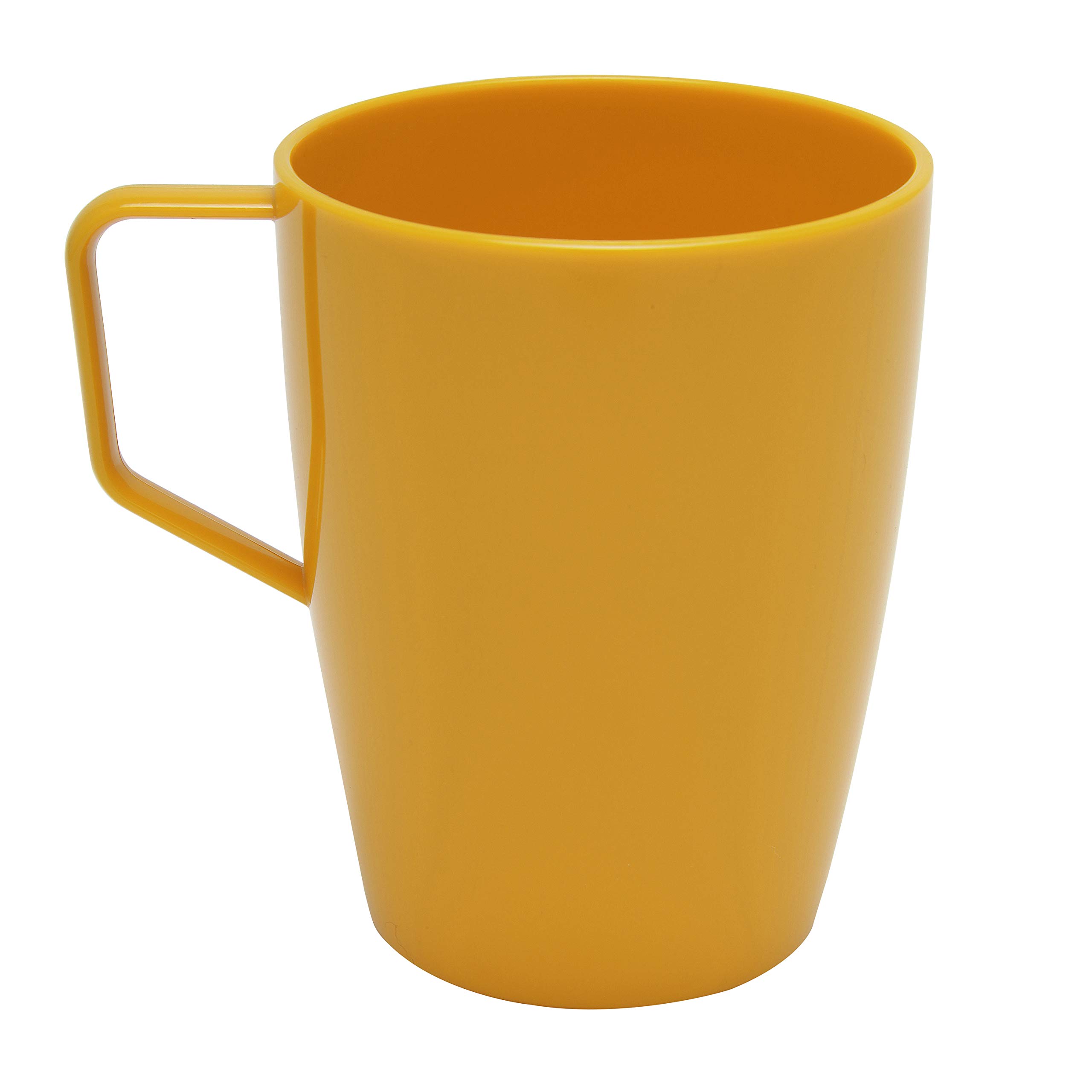 Harfield Beakers Mugs with Handle (Yellow 280ml) Pack of 4 Virtually ...
